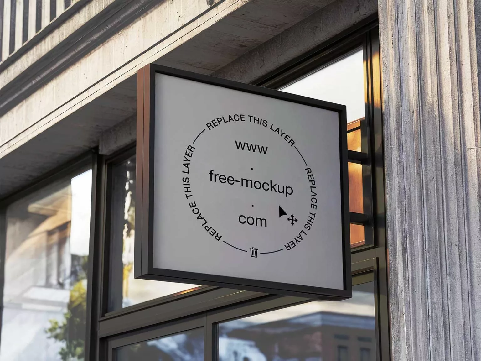 Shop Sign Mockup PSD | The Free Mockup