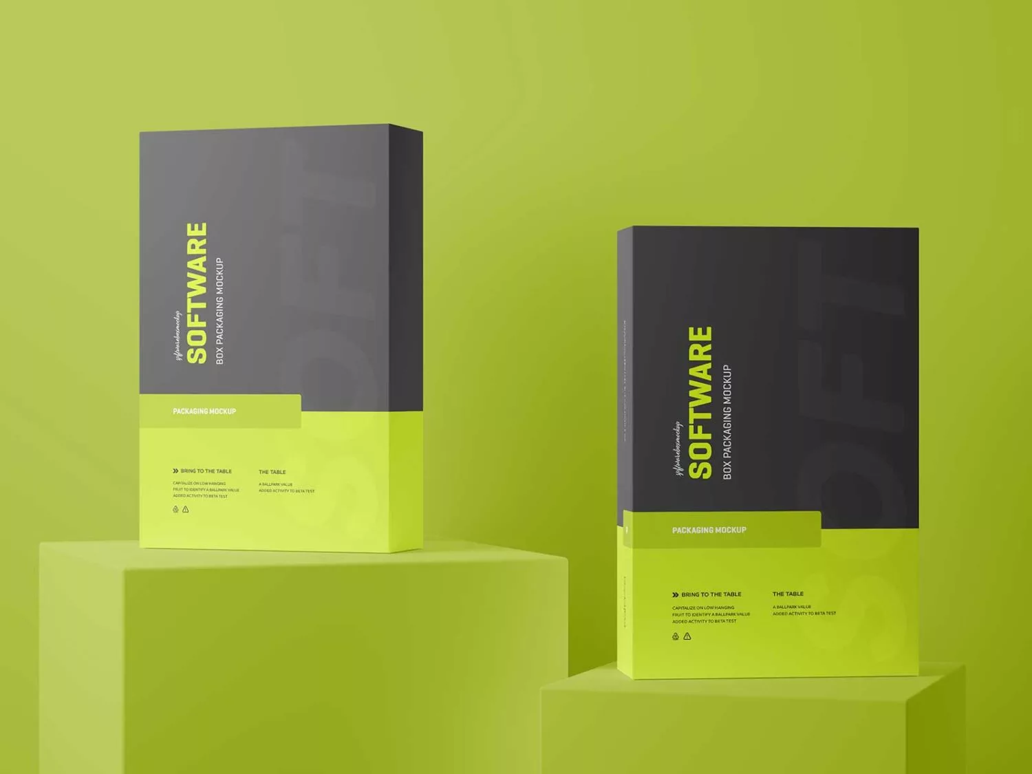 Software Product Box Mockups | Free Mockup