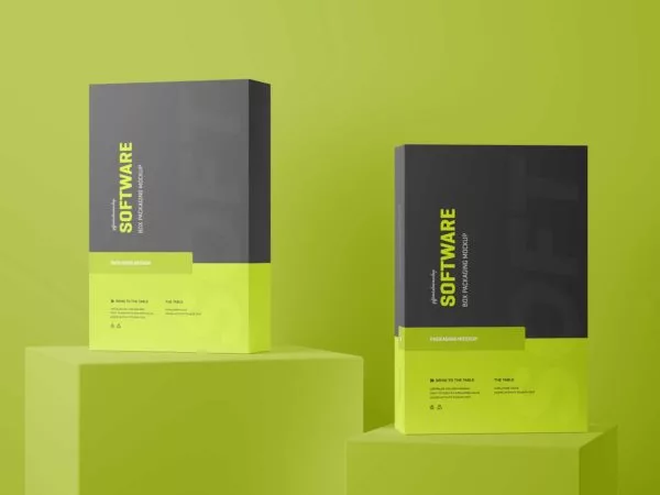 Software Product Box Mockups | The Free Mockup