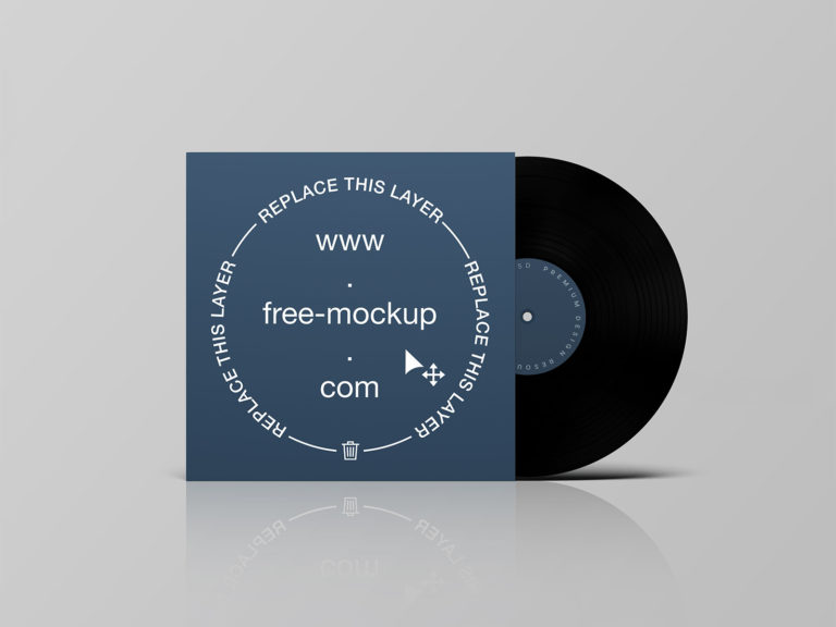 Vinyl Record PSD Mockup | Free Mockup