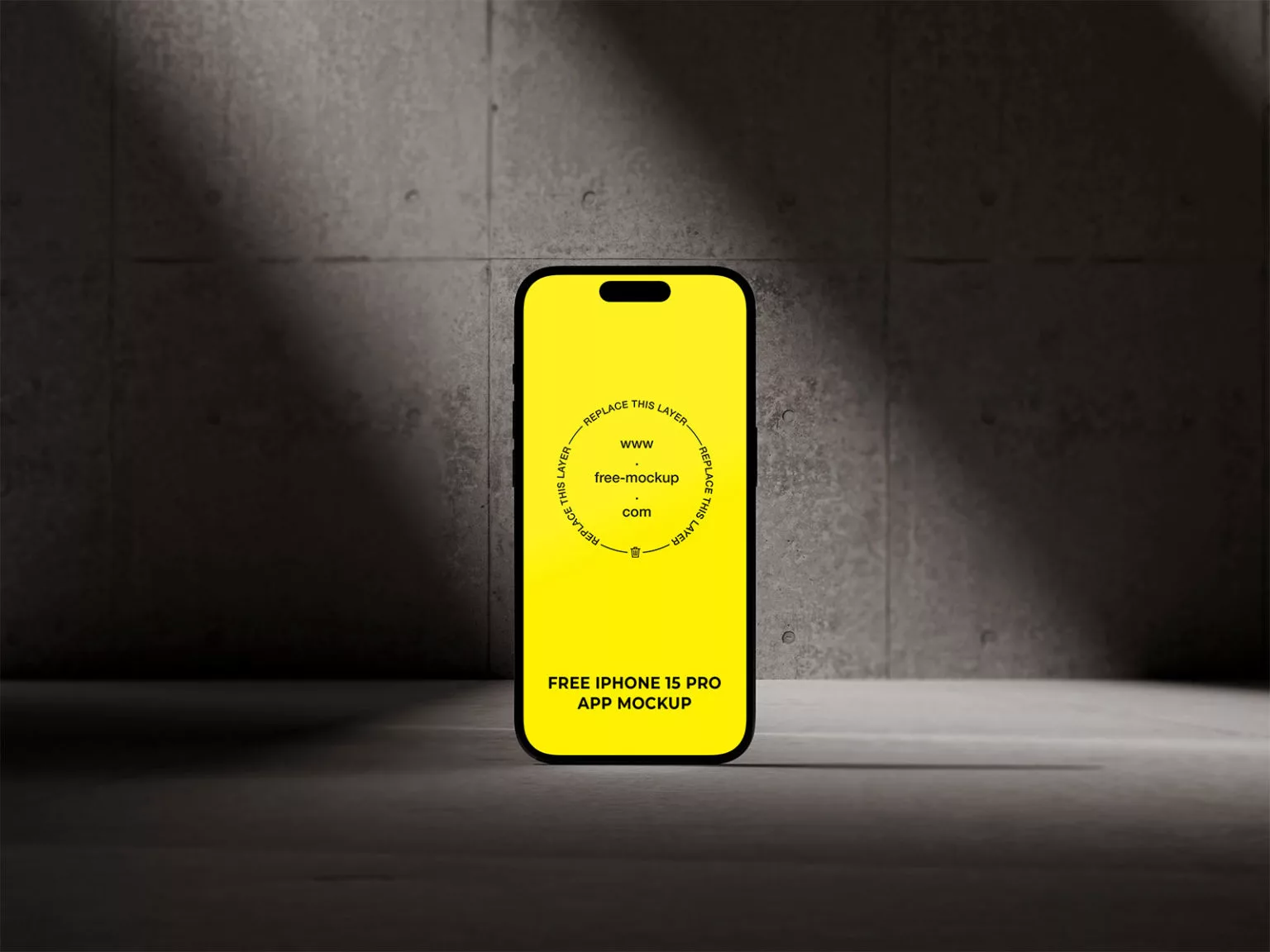 iPhone 15 Pro iOS App Mockup | The Free Mockup