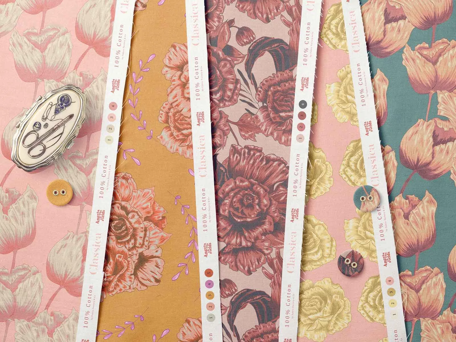 Cotton Fabric Sample Mockup | The Free Mockup