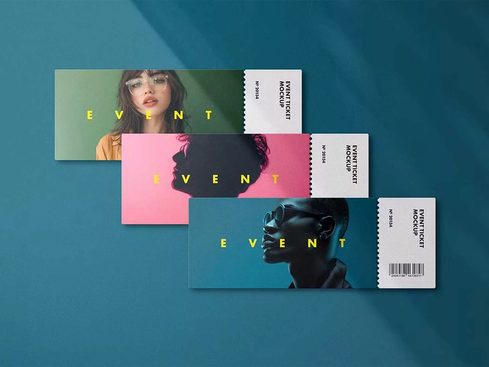 Ticket mockup | The Free Mockup