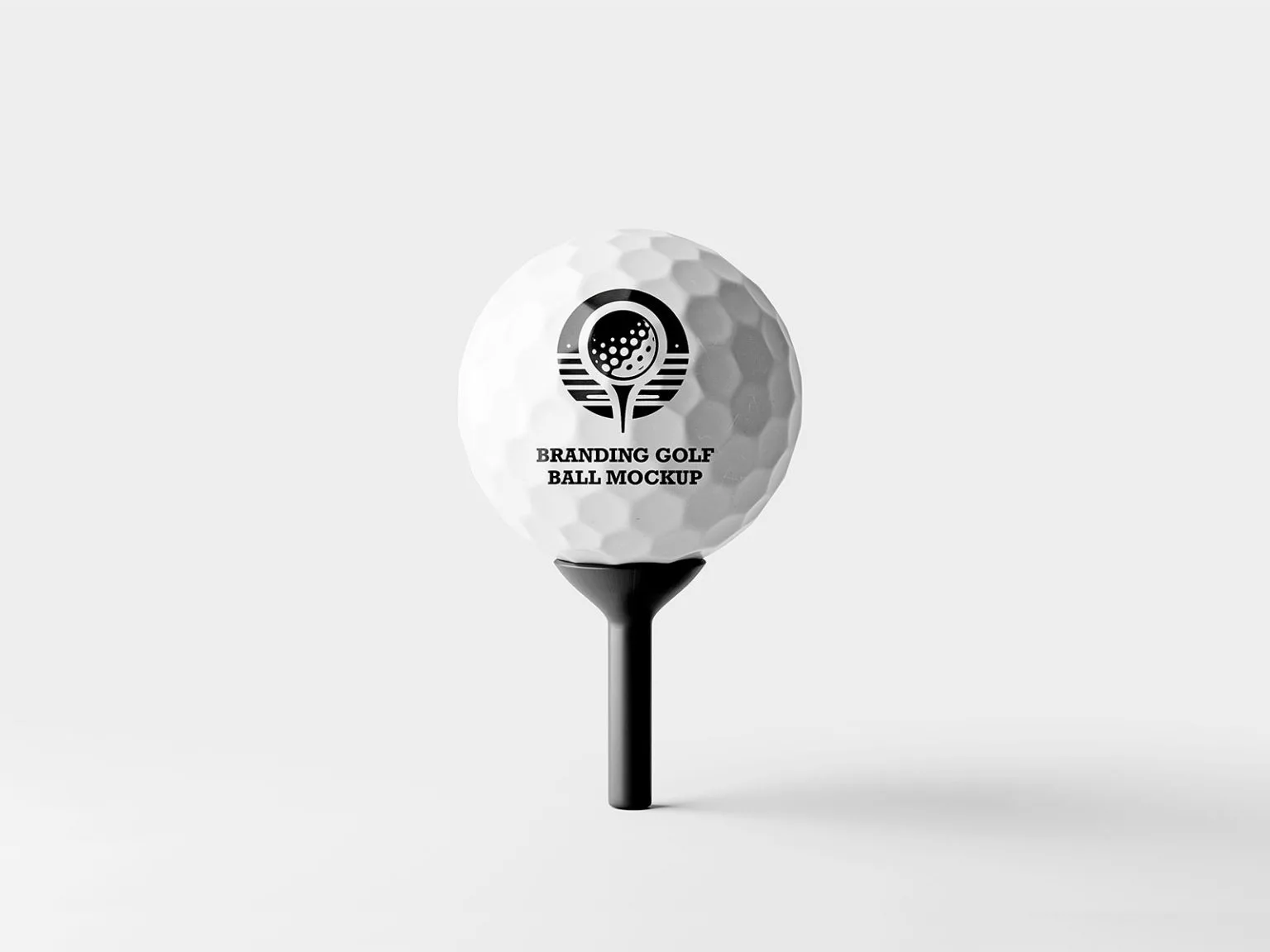 Branding Golf Ball Logo Mockup | The Free Mockup