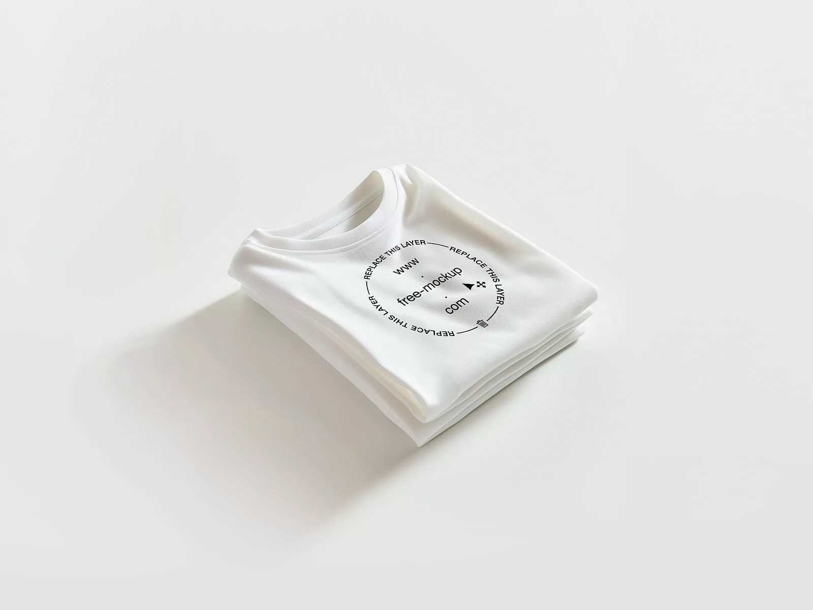 Folded T-shirt Mockup | The Free Mockup