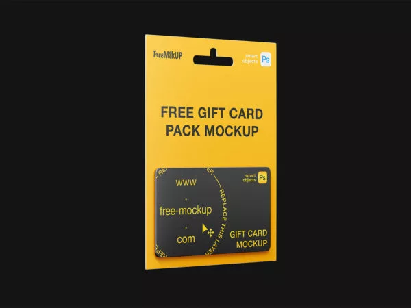 Gift Card Pack Mockup Set | The Free Mockup