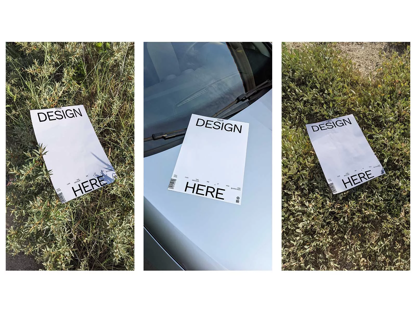 Paper/Poster Mockup Set | The Free Mockup