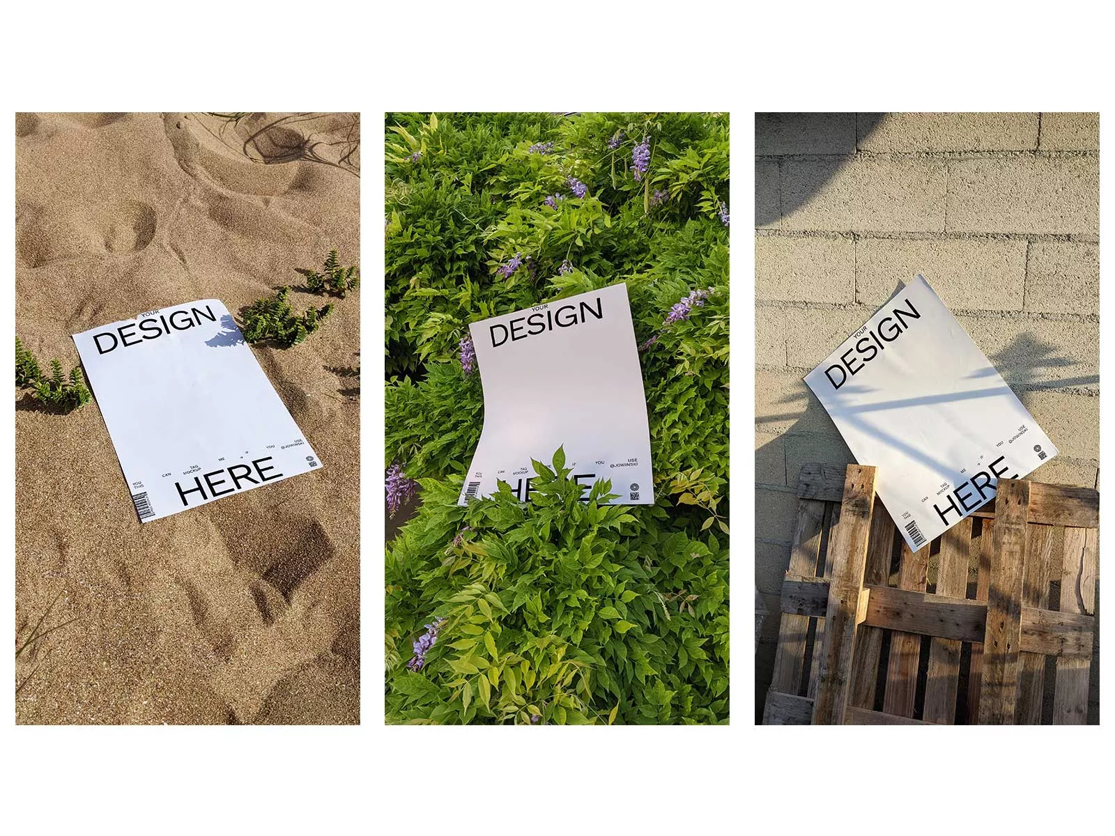 Free Paper/Poster Mockup Set | The Free Mockup