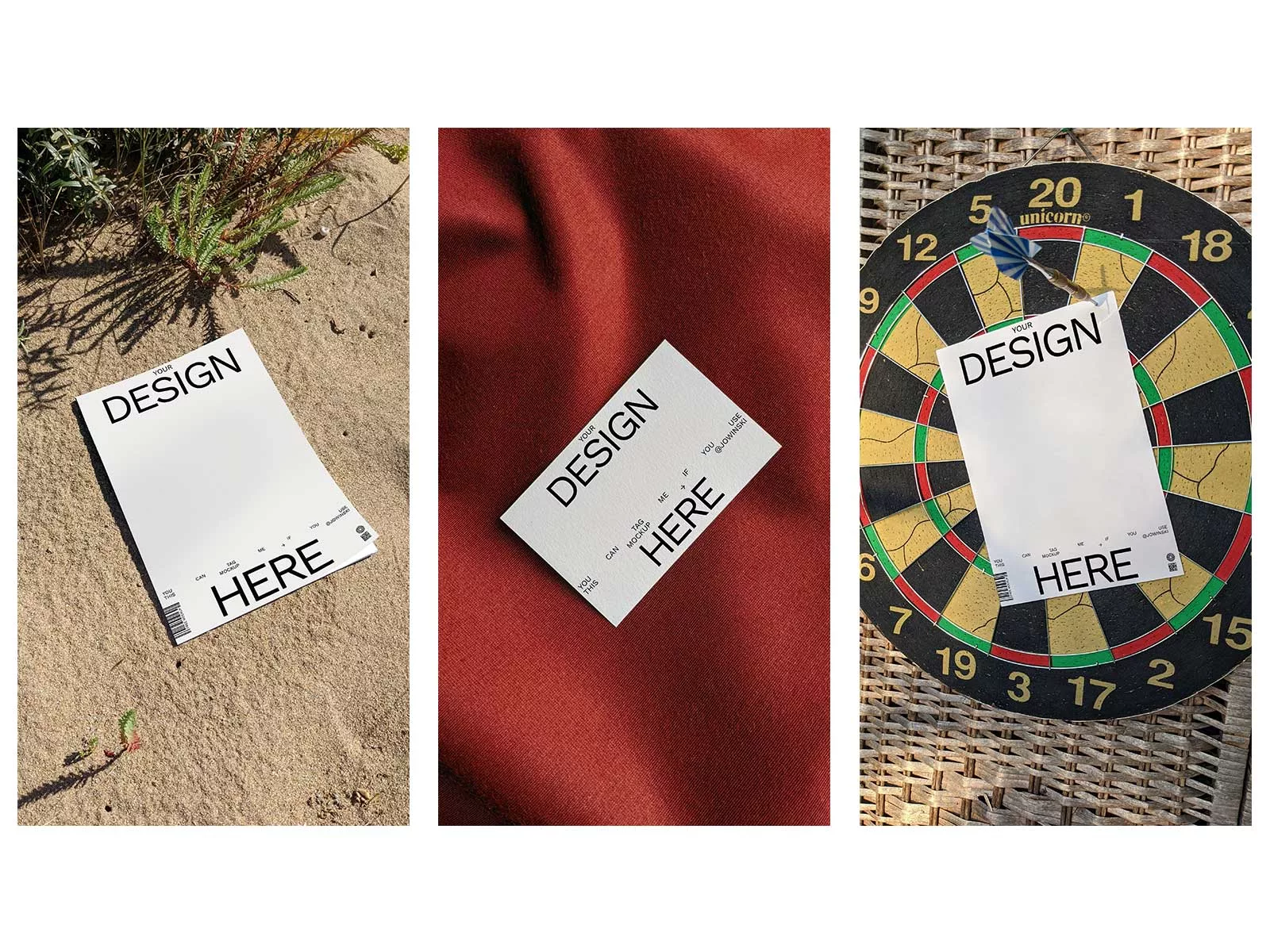 Paper/Poster Mockup Set | The Free Mockup