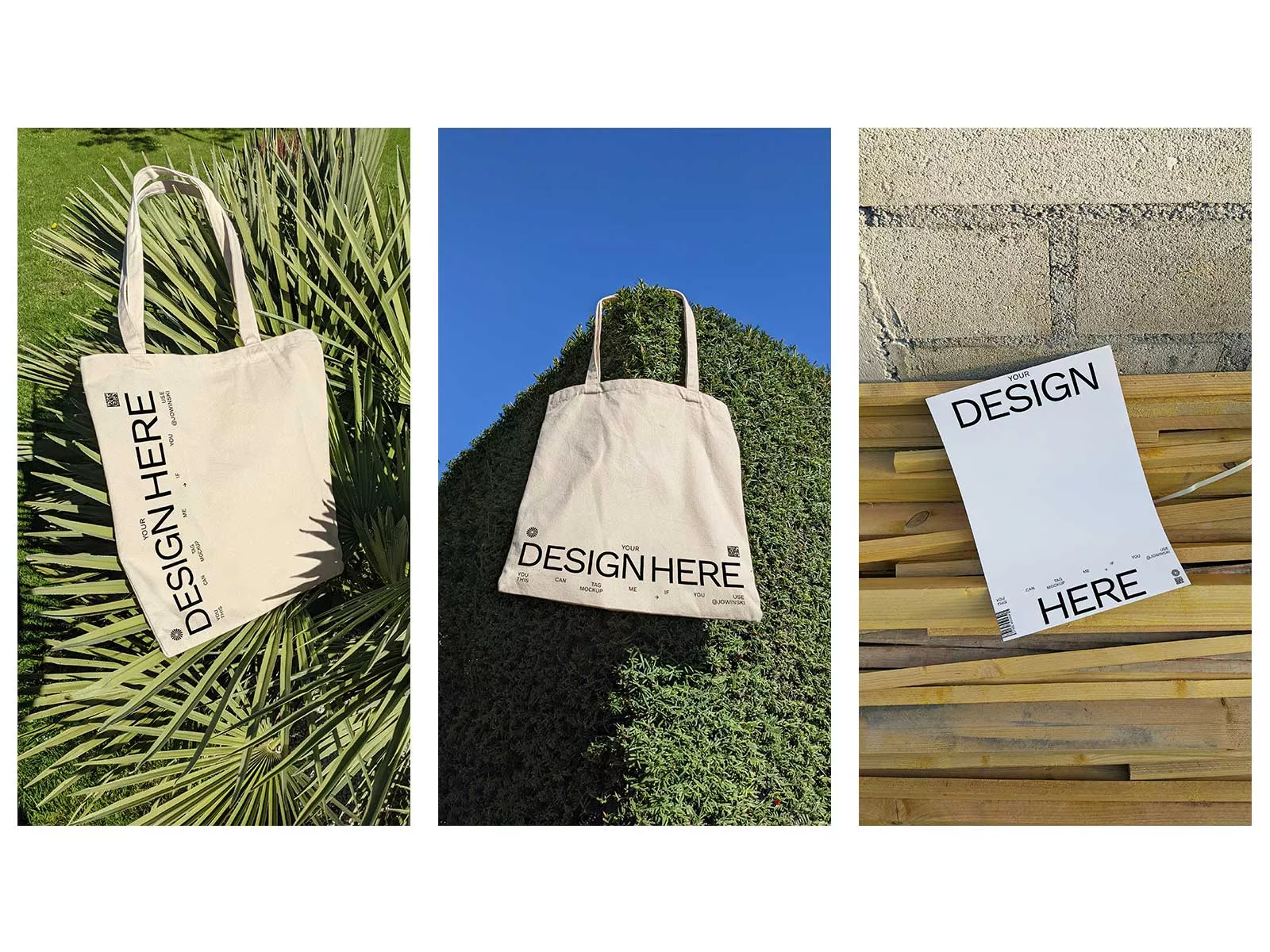 Paper/Poster Mockup Set | The Free Mockup