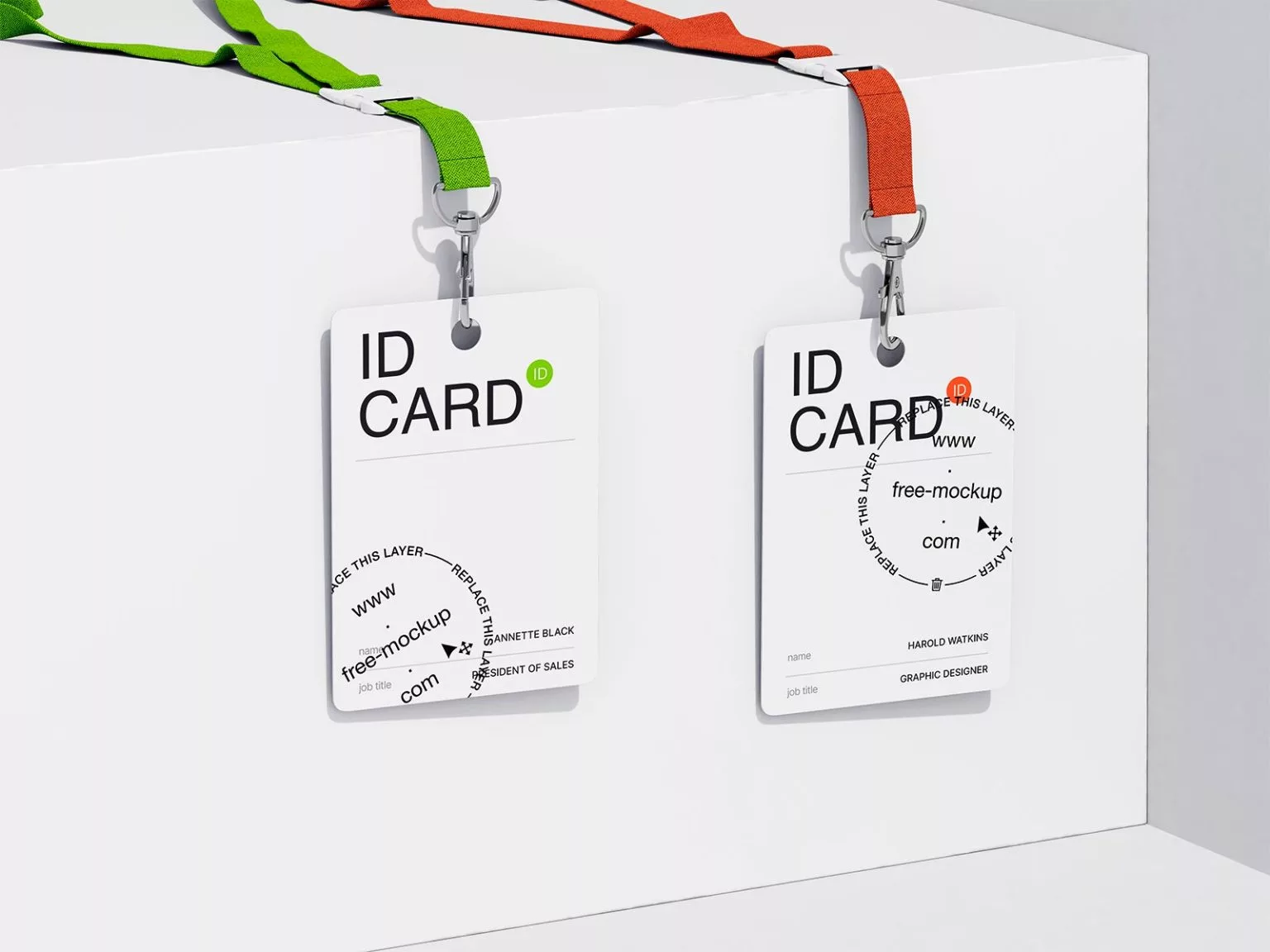 ID Card Mockups | The Free Mockup