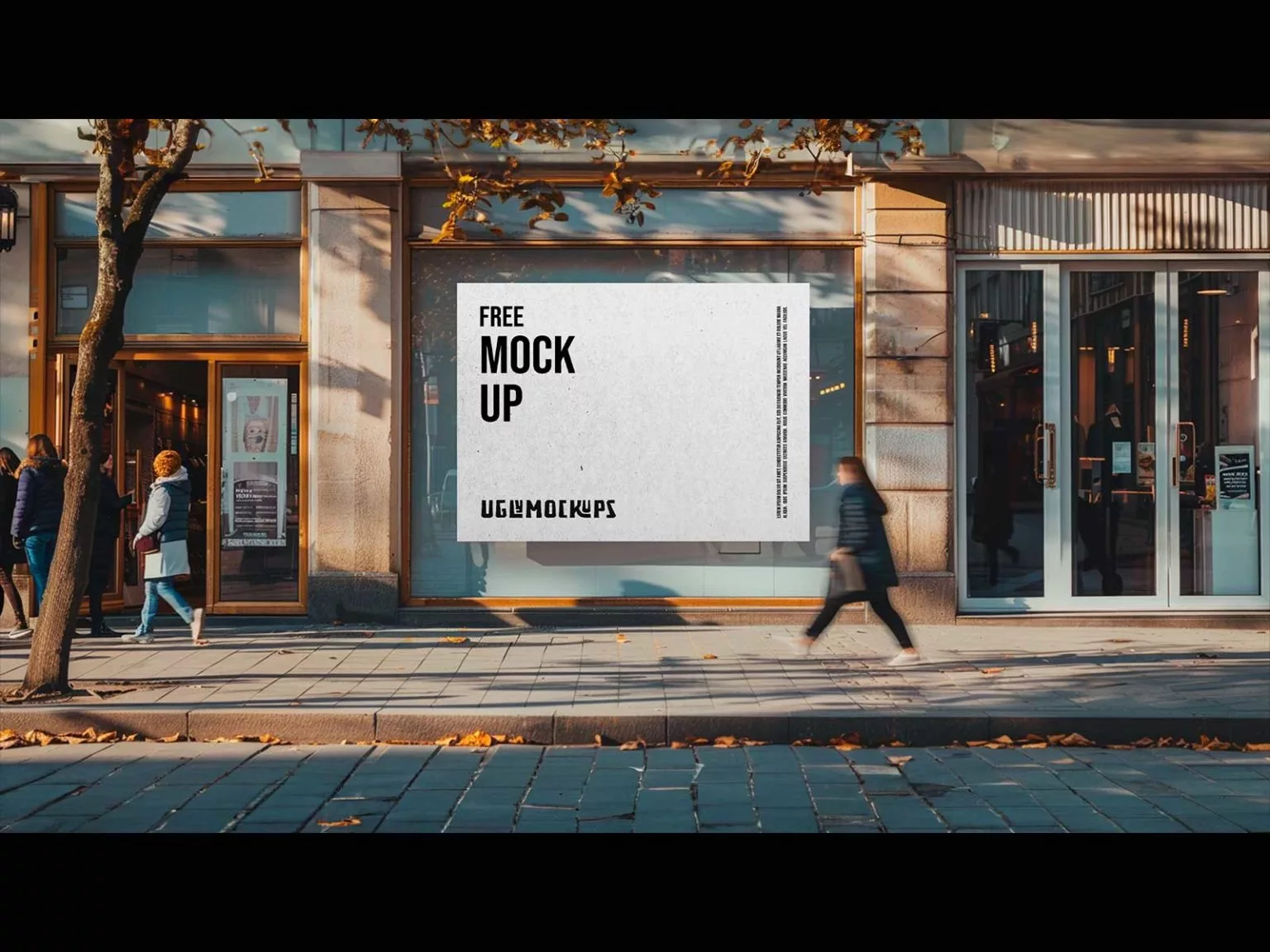 Free Storefront Poster Mockup (PSD) | The Free Mockup