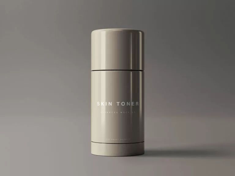 Skin Toner Cosmetic Packaging Mockup | The Free Mockup