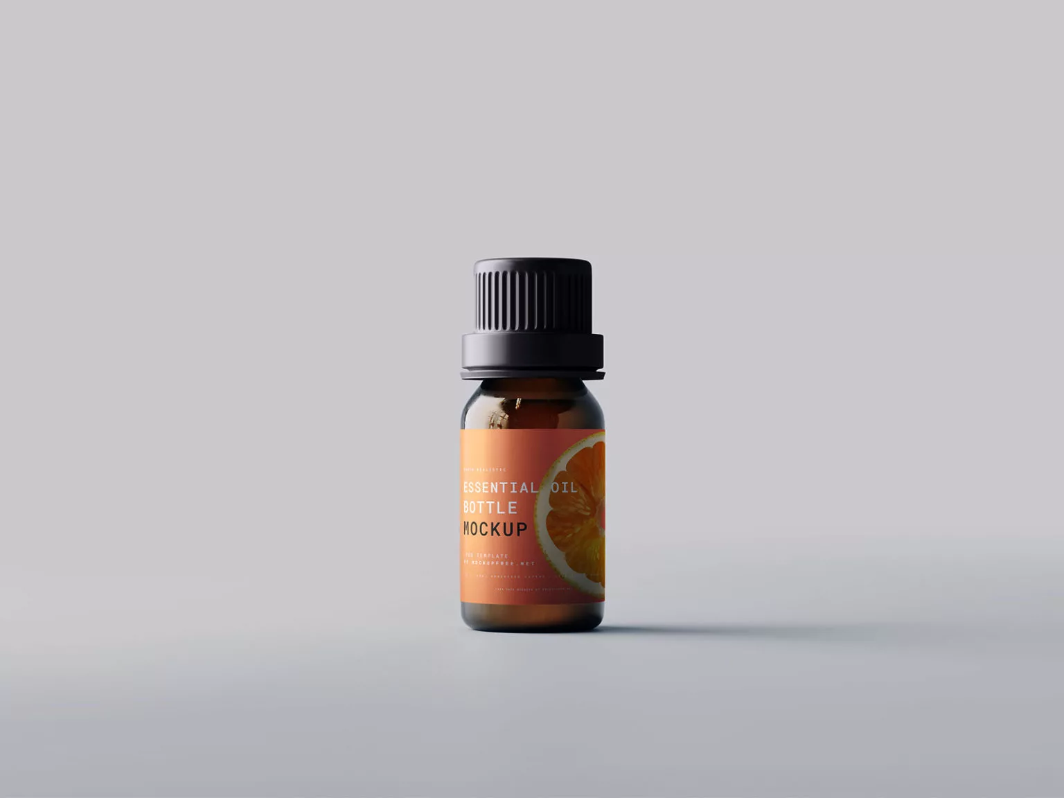 Small Essential Oil Bottle Mockups | The Free Mockup