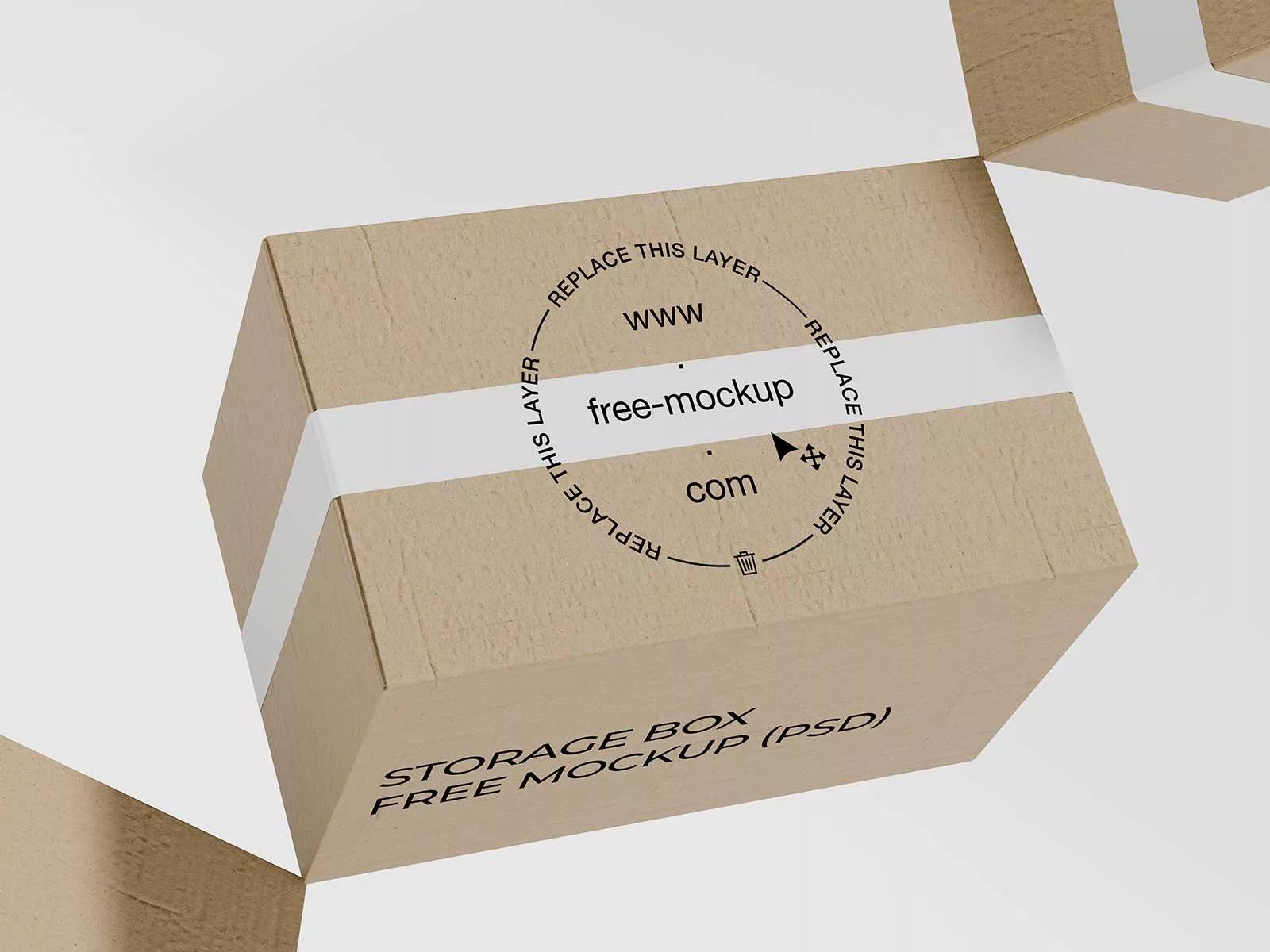 Storage Box Free Mockup (PSD) | The Free Mockup