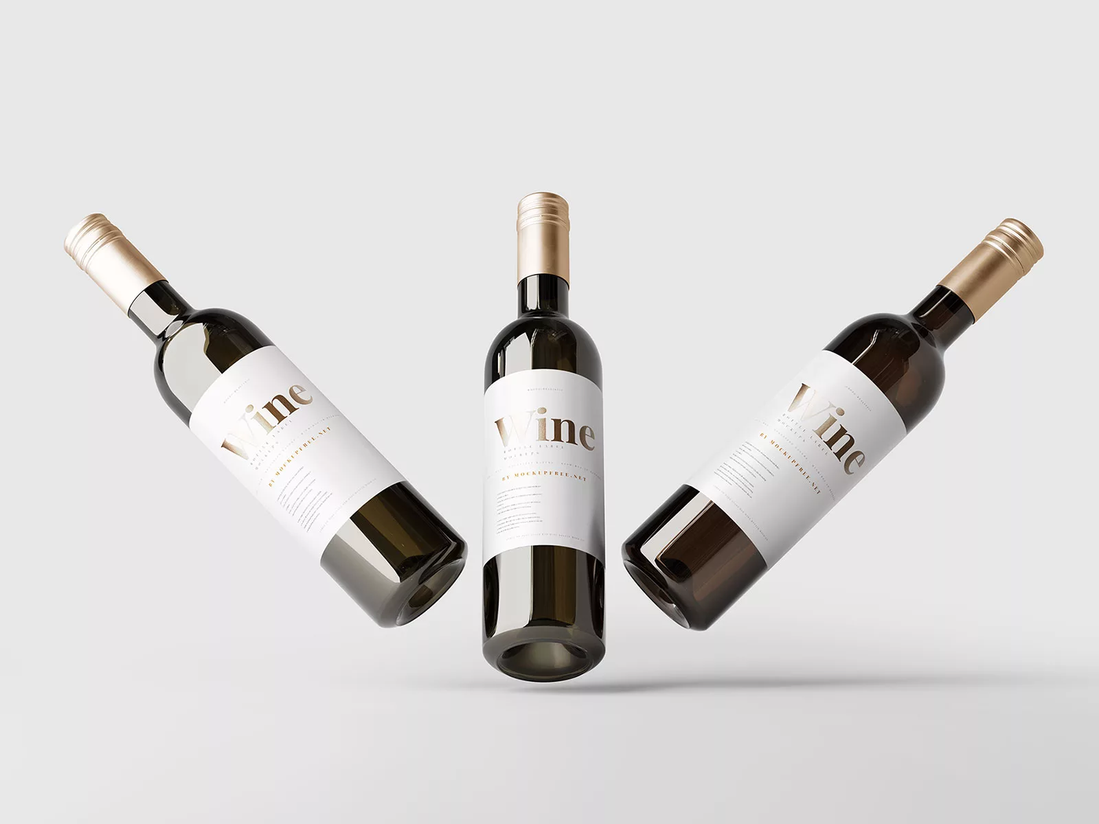 Wine Bottle Mockup PSD Set (11 Scenes) | The Free Mockup