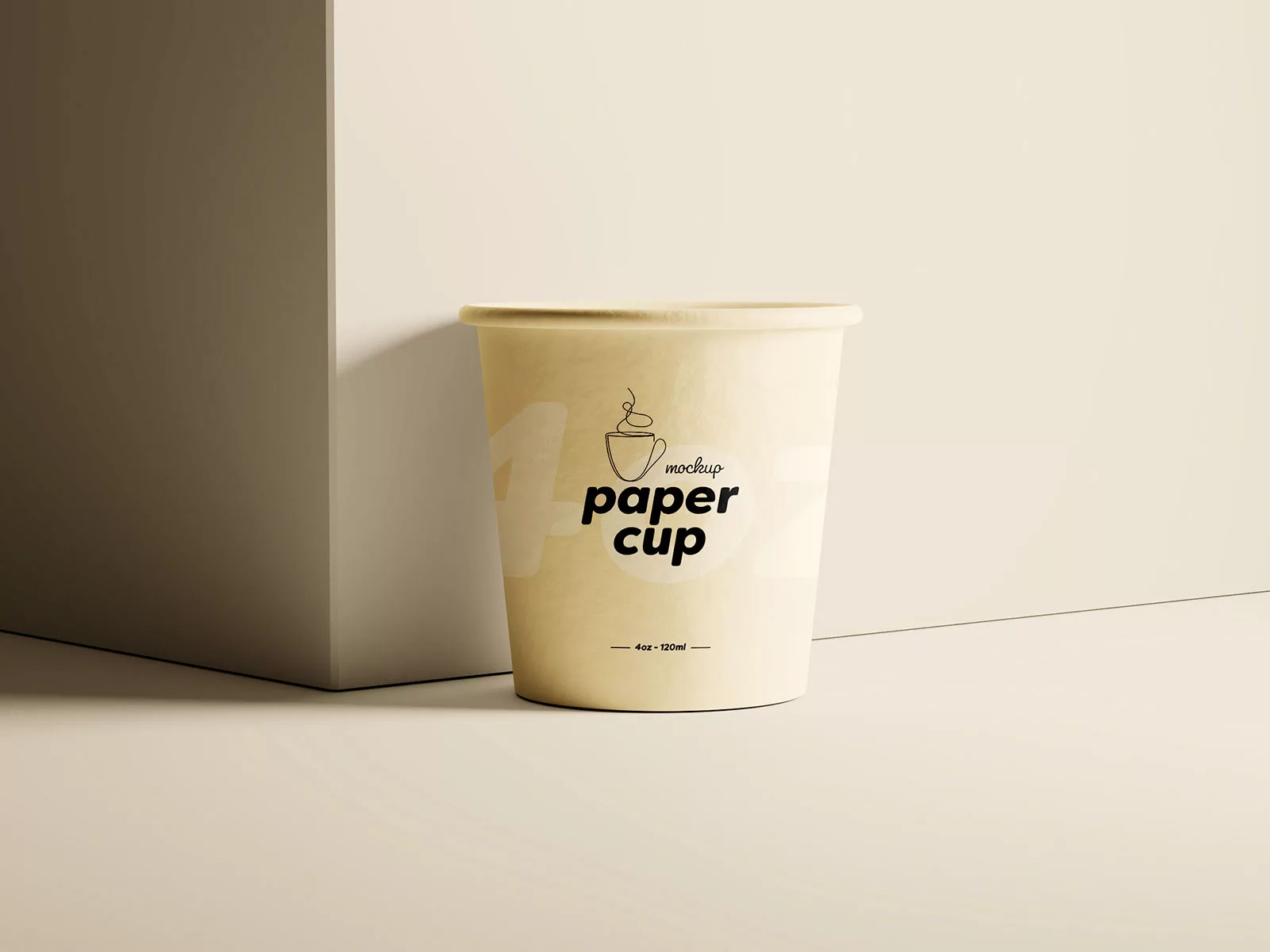 Free 4oz Paper Cup Mockup Set | The Free Mockup
