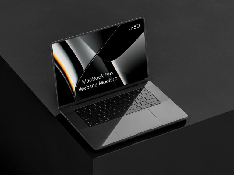 MacBook Pro Website Mockup | Free Mockup