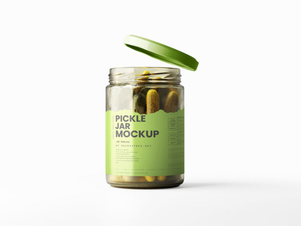 Pickle Jar Packaging Mockup Set | The Free Mockup