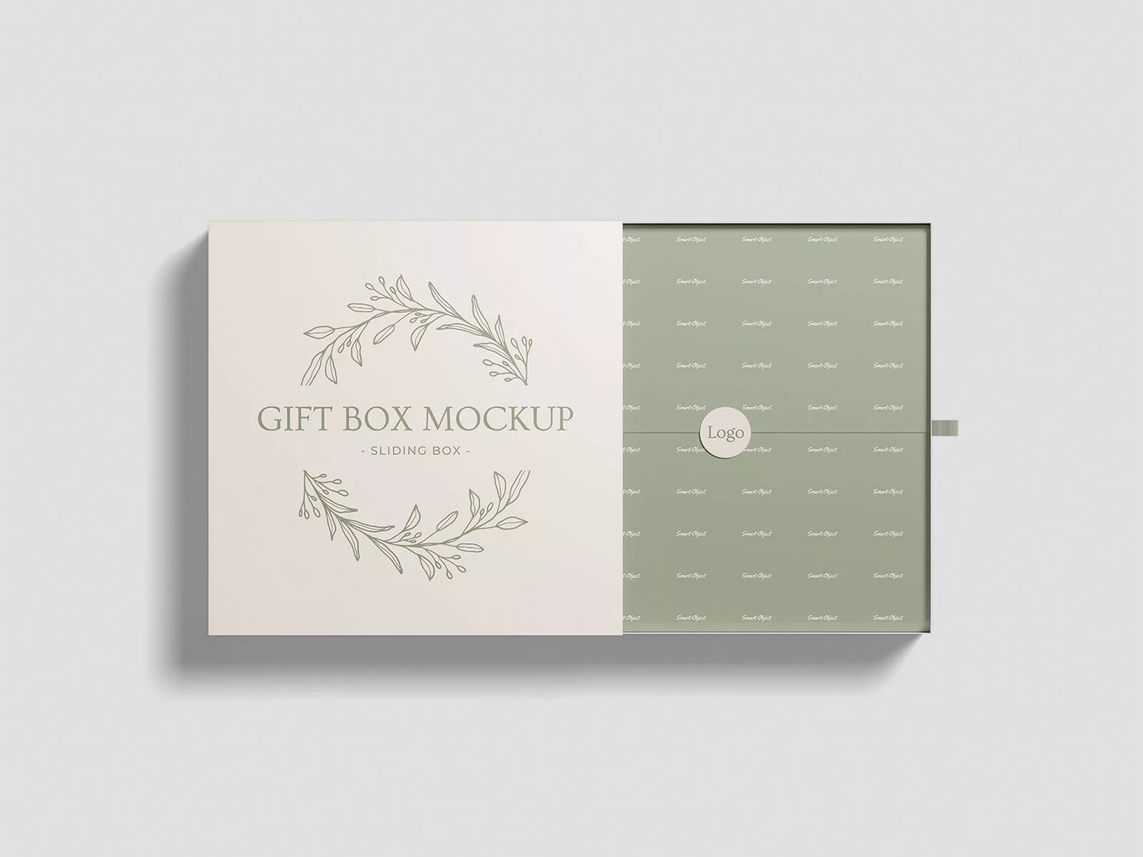 Sliding Gift Box Mockup | The Free Mockup