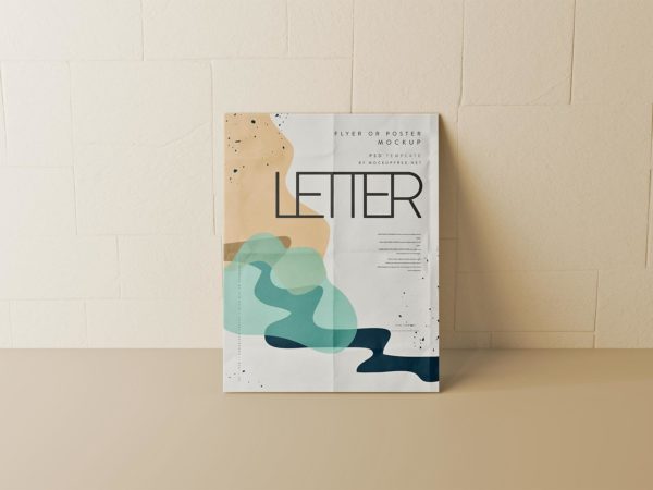 US Letter-Size Flyer/Poster Mockups | Free Mockup