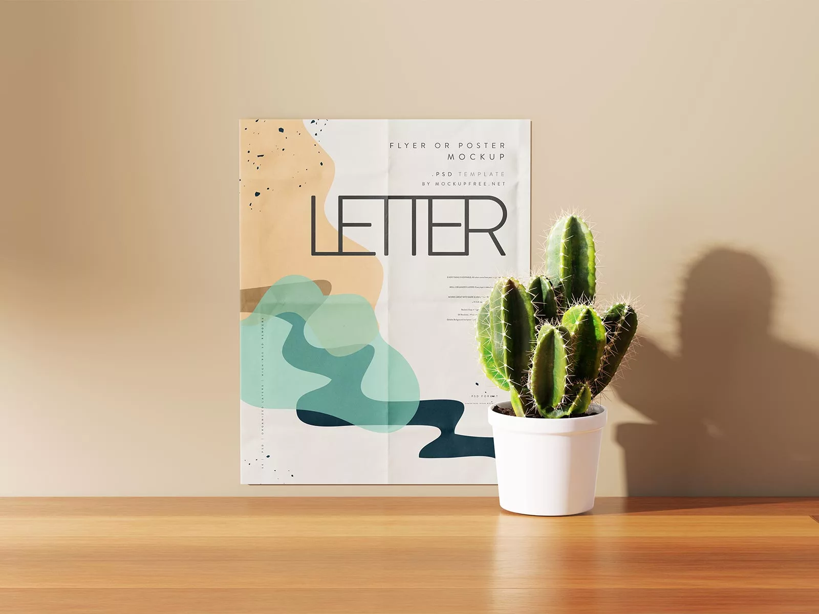 US Letter-Size Flyer/Poster Mockups | The Free Mockup