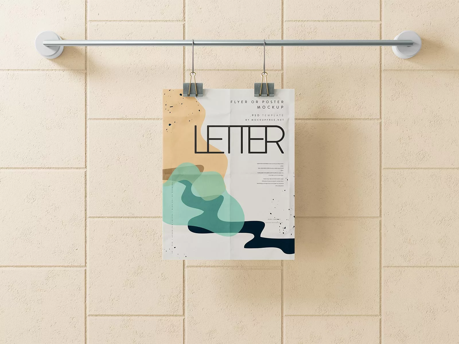 US Letter-Size Flyer/Poster Mockups | The Free Mockup