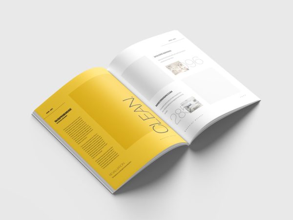 A4 Magazine Mockup | 4 Scenes | Free Mockup
