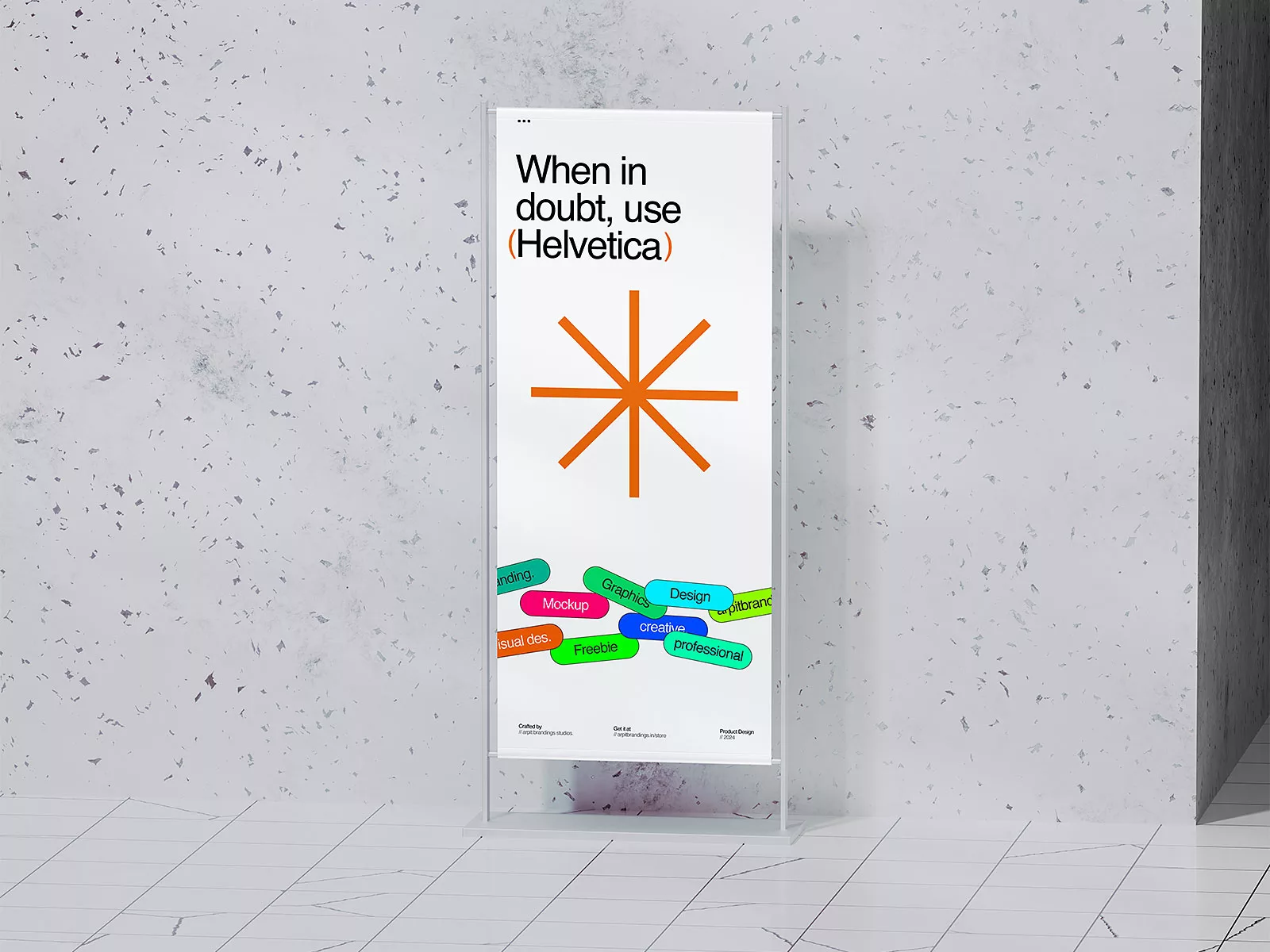 Standing Banner Mockup | The Free Mockup