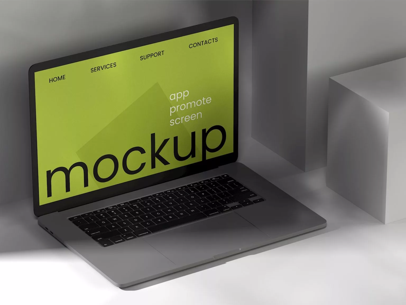 MacBook Laptop Mockup Presentation | 8 Scenes | The Free Mockup