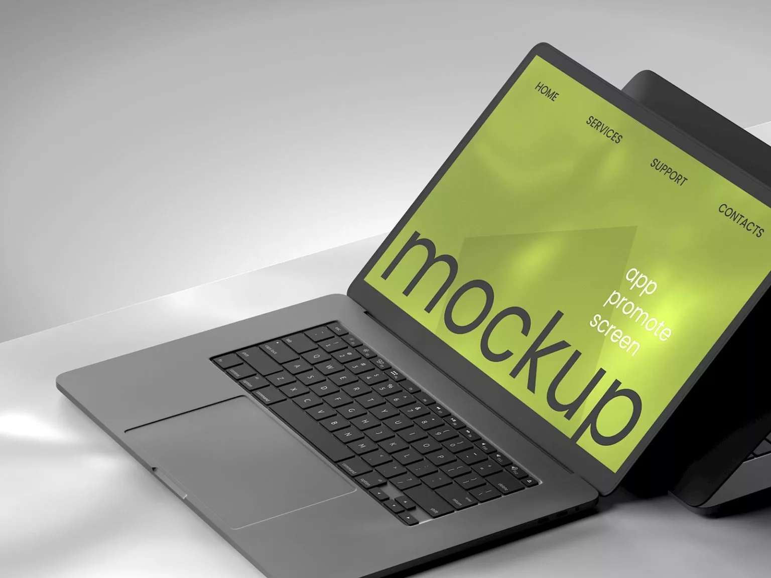 MacBook Laptop Mockup Presentation | 8 Scenes | The Free Mockup