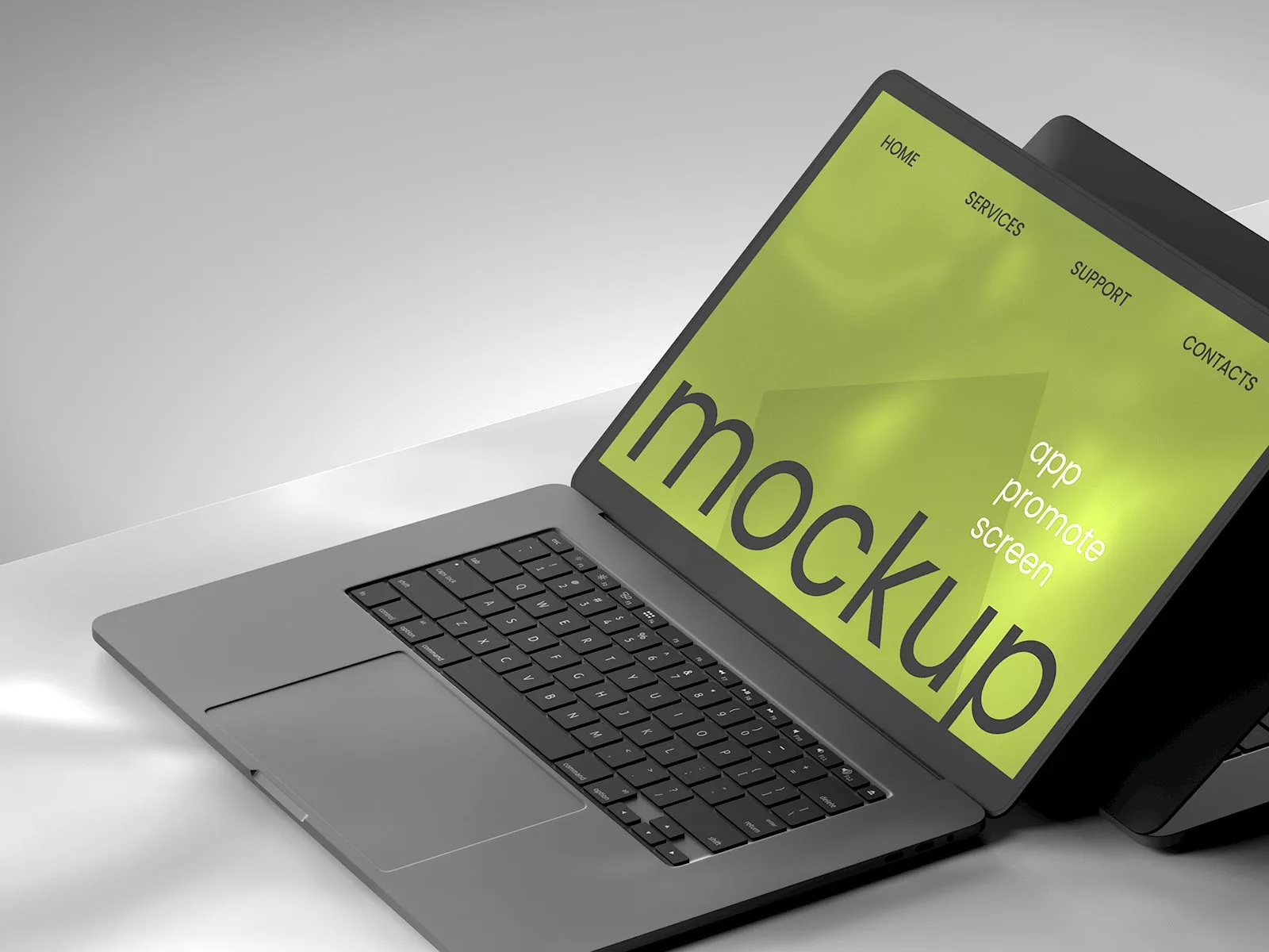 MacBook Laptop Mockup Presentation | 8 Scenes | The Free Mockup