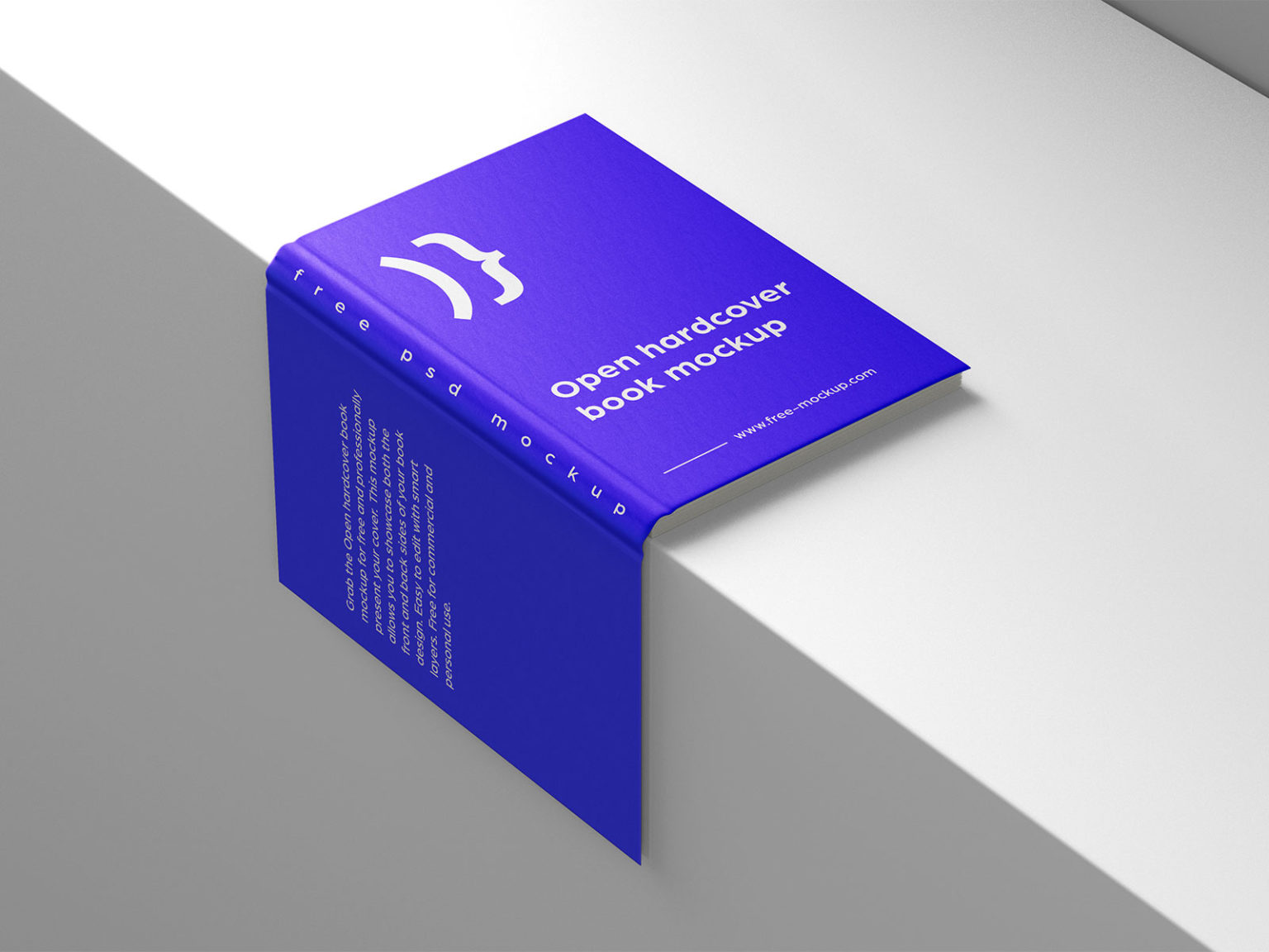 Open Hardcover Book Mockup | Free Mockup