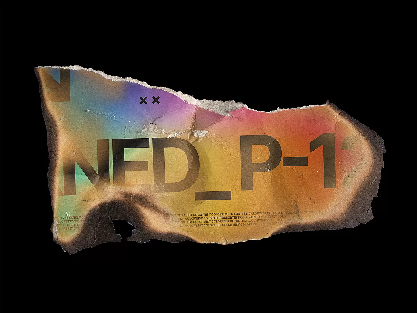 Burned Ripped Paper Mockup | The Free Mockup