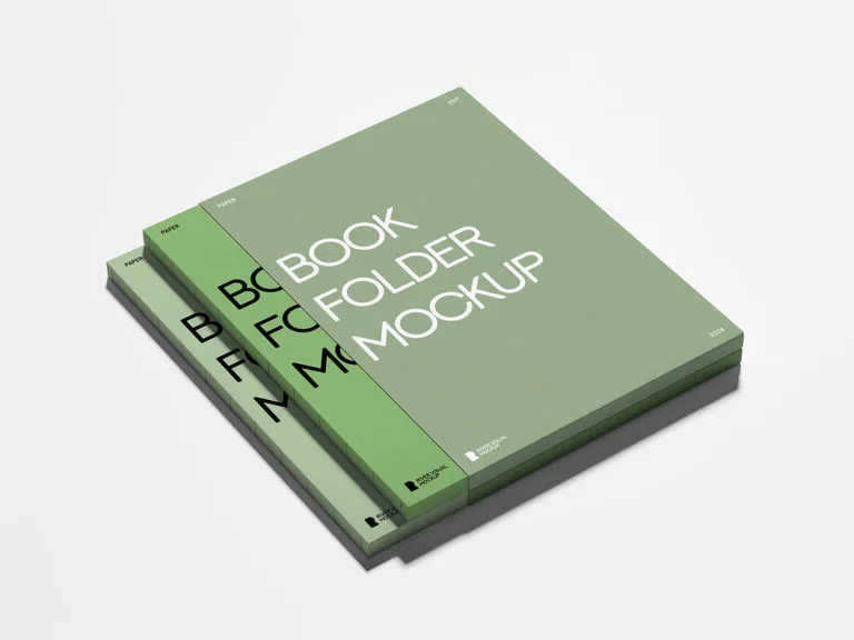 Free slip case book mockup | The Free Mockup