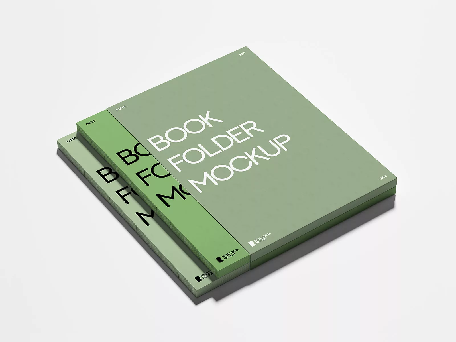 Free slip case book mockup | The Free Mockup