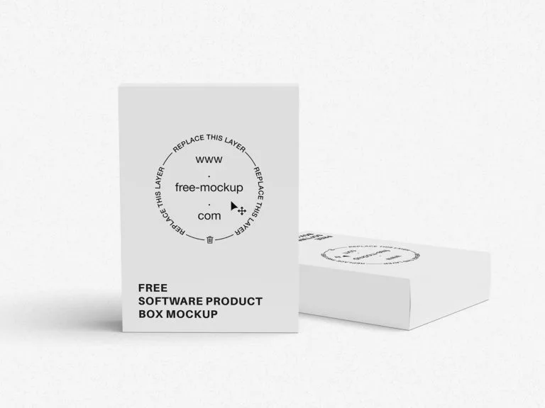 Software Product Box Mockup | Free Mockup