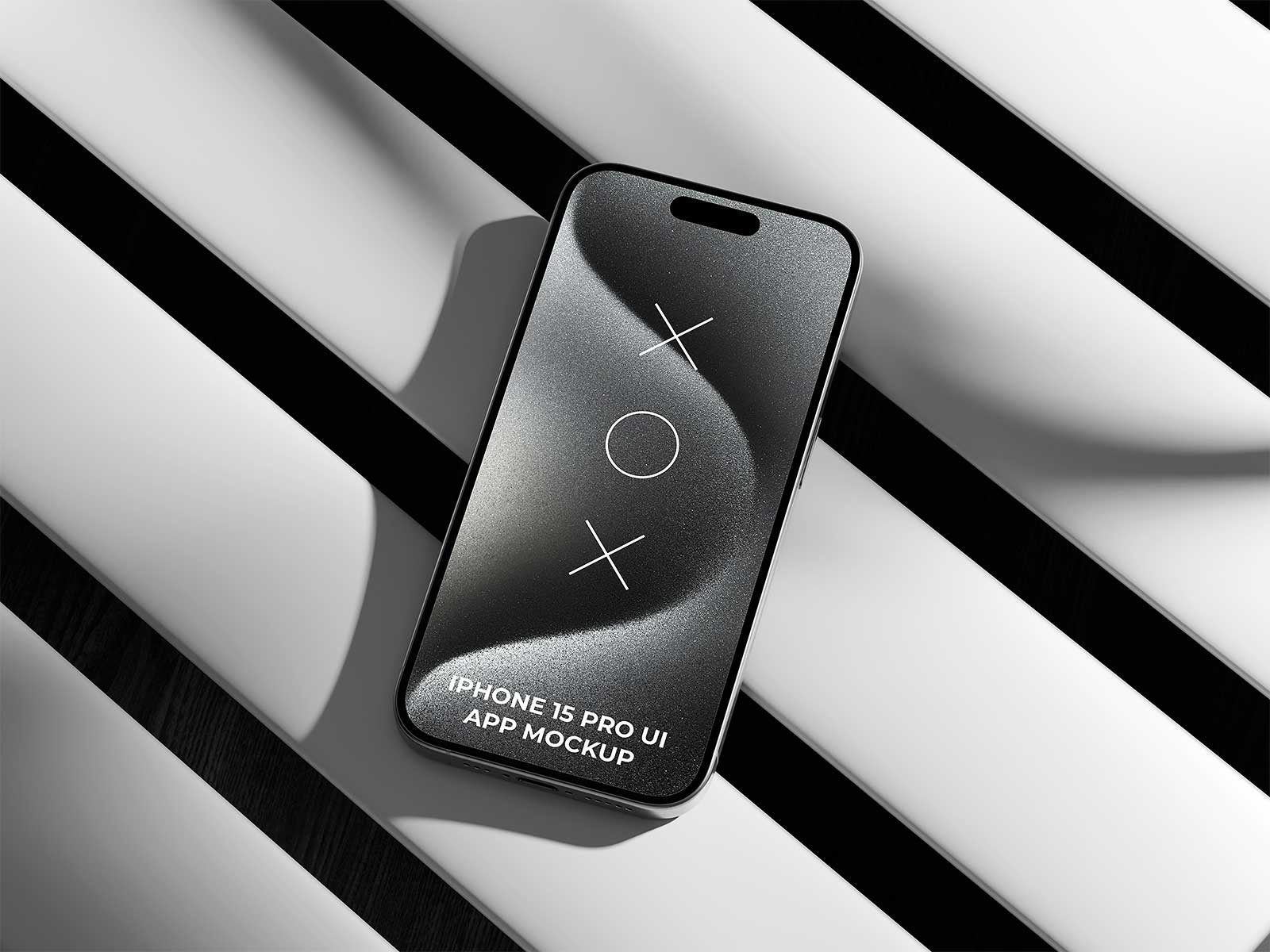 iPhone 15 Pro UI App Mockup | Free Mockup