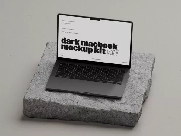 MacBook Pro free mockup – light & dark scenes | The Free Mockup