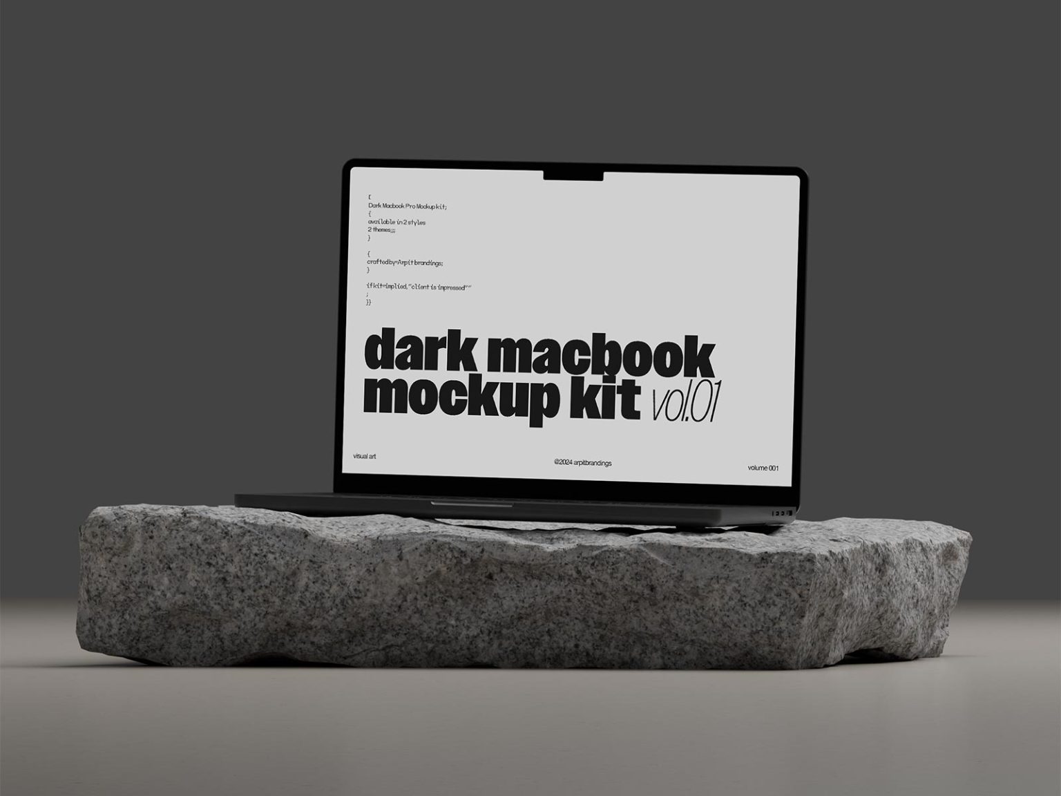 MacBook Pro Mockup – Light & Dark Scenes | Free Mockup