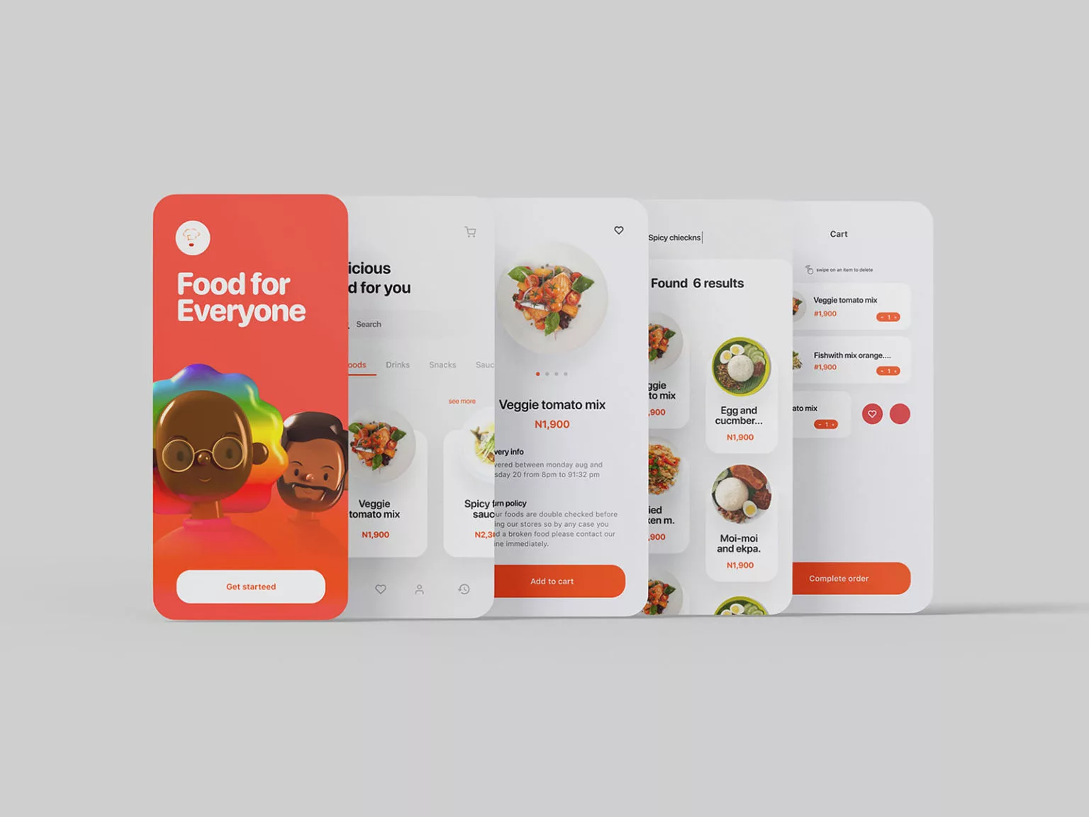 Multiple Screen UI/UX App Mockup | The Free Mockup