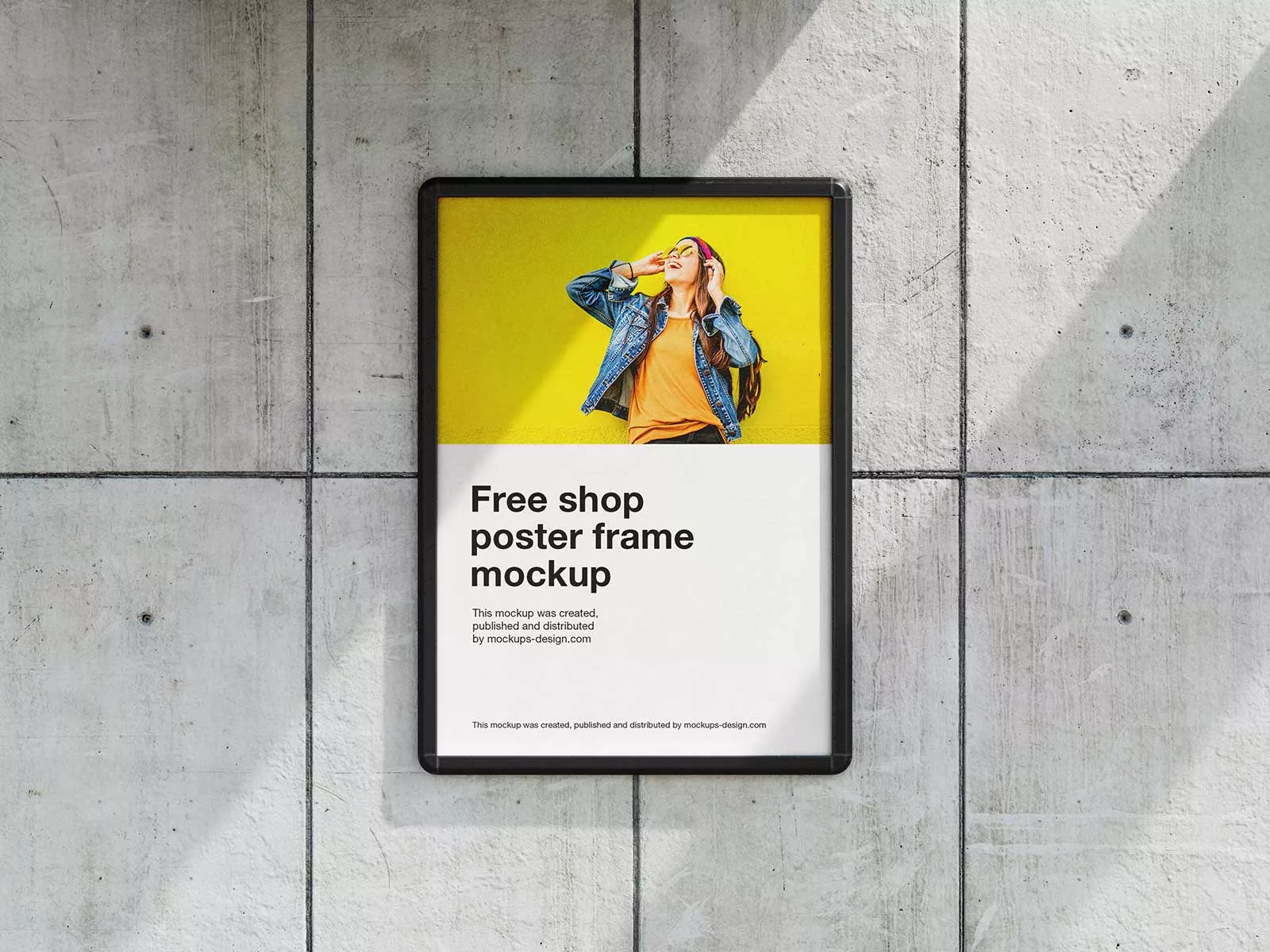 Street Poster Frame Mockup | The Free Mockup