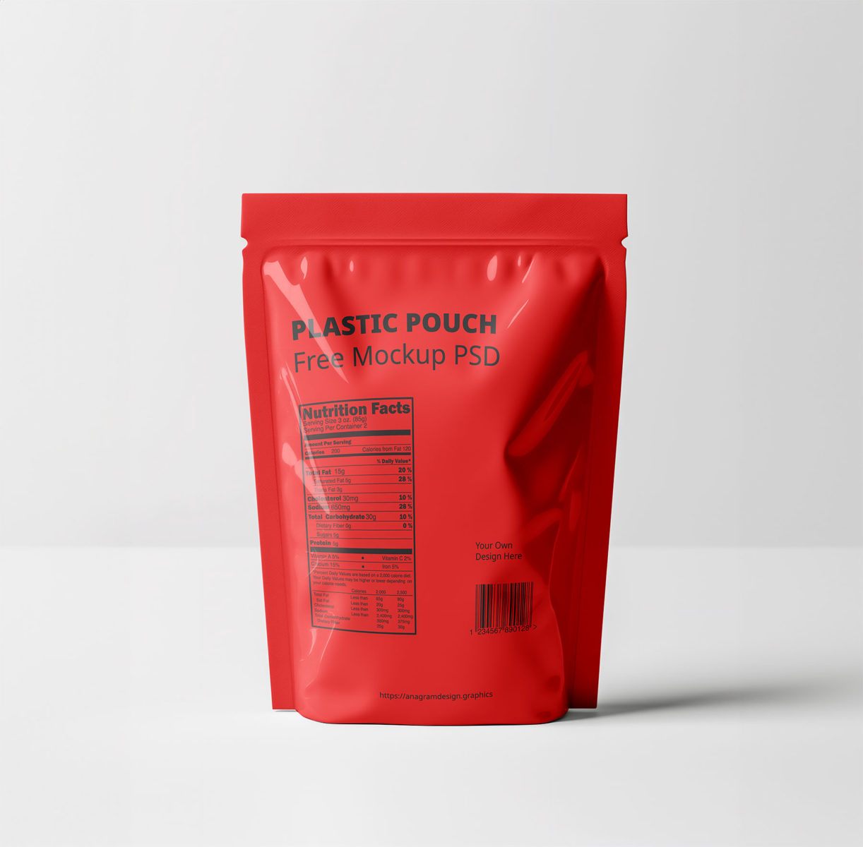 Plastic Pouch PSD Mockup | Free Mockup