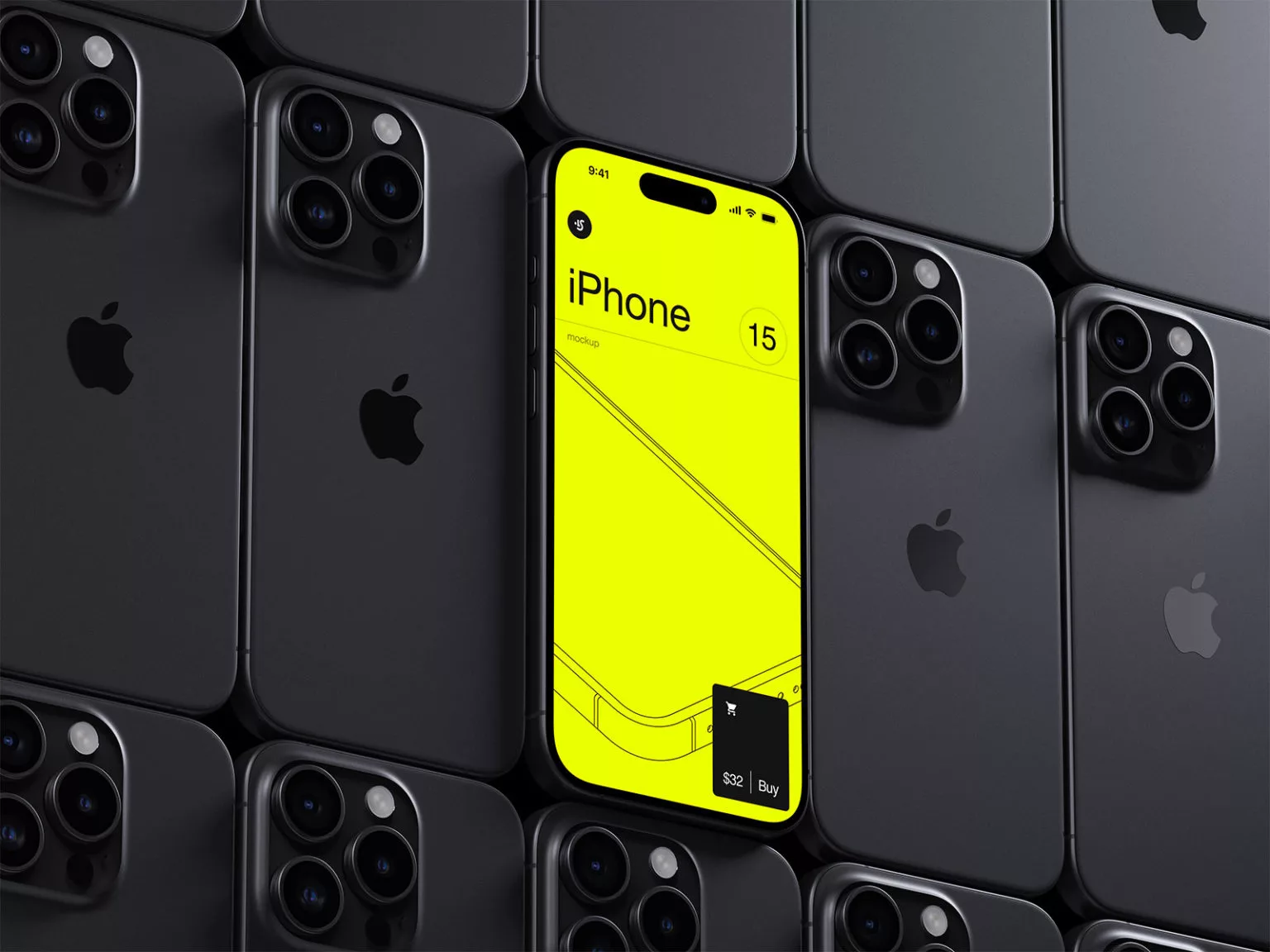 Iphone 15 Pro App Presentation Mockup The Free Mockup 