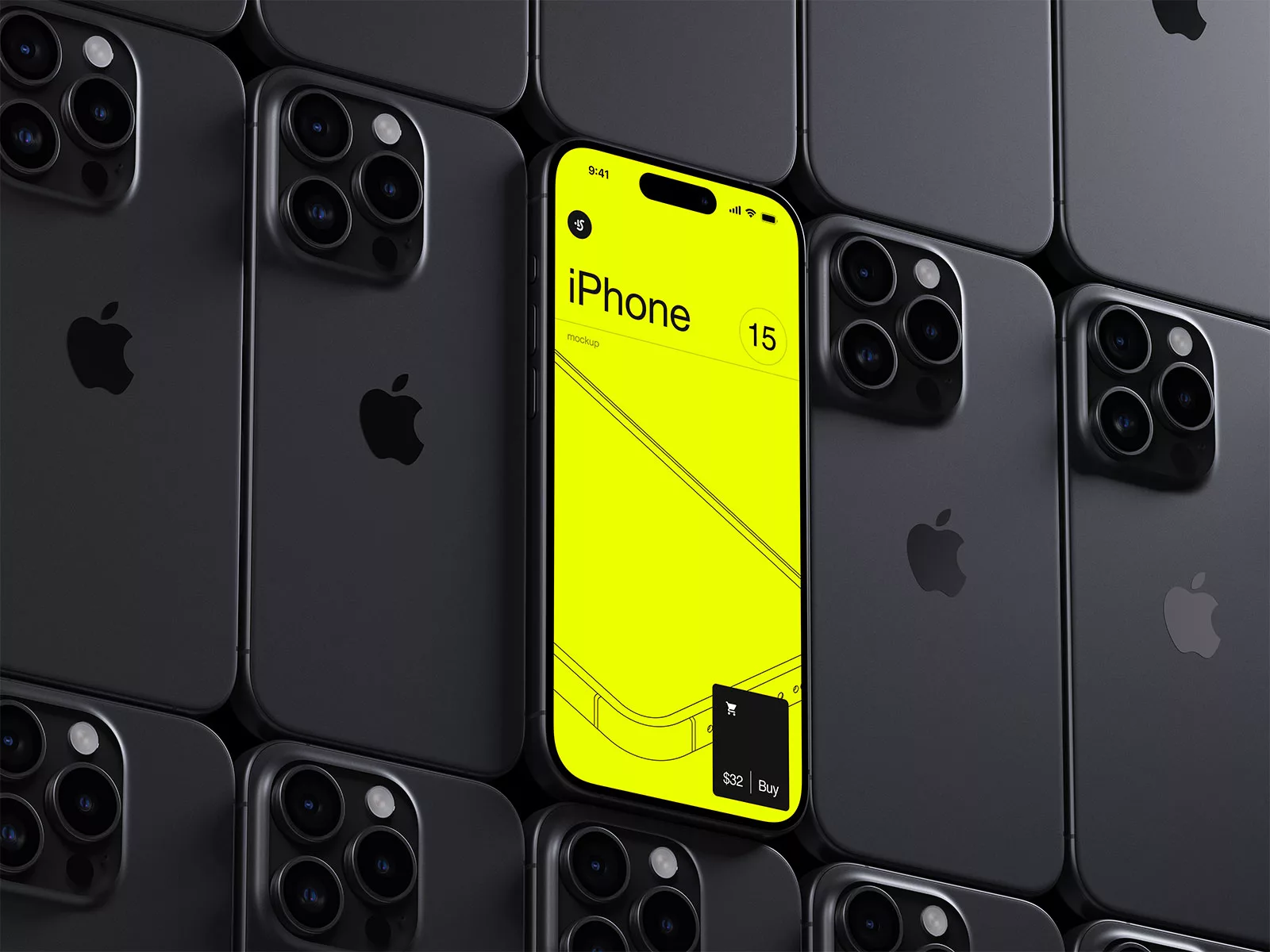 iPhone 15 Pro App Presentation Mockup | Free Mockup