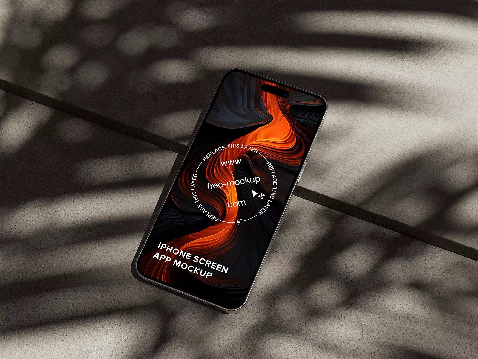 iPhone Screen App Mockup | The Free Mockup