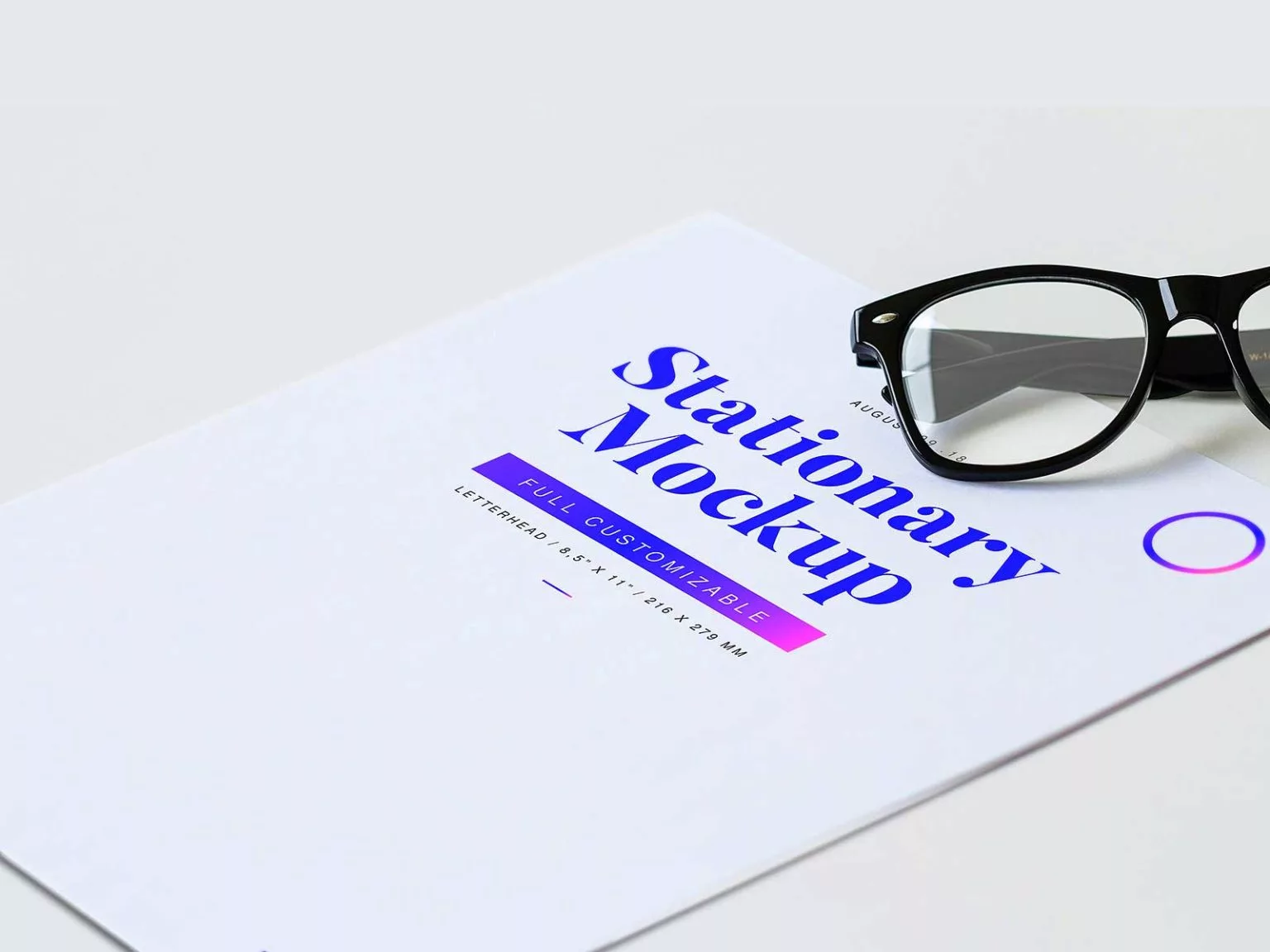 Free letterhead mockup | The Free Mockup