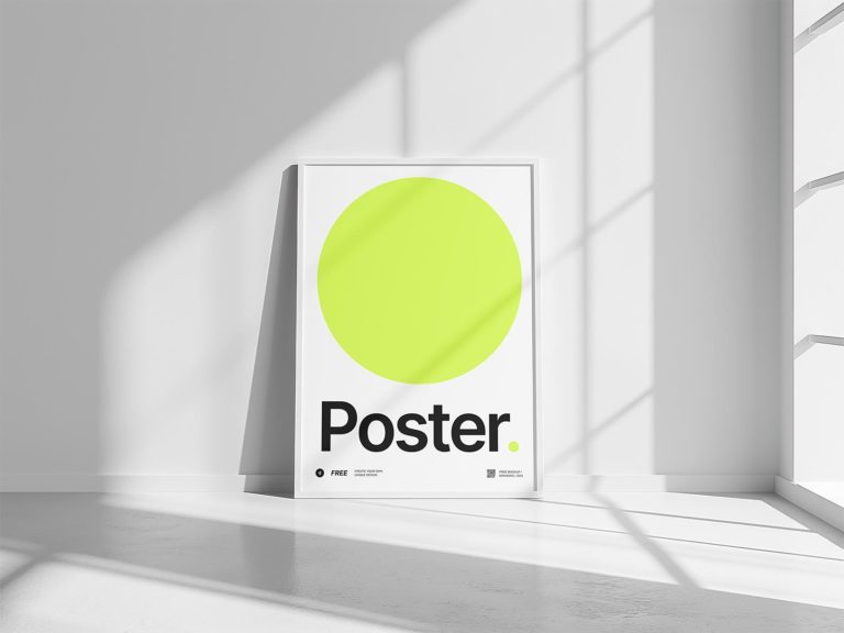 Minimalist Poster Mockup (PSD) | Free Mockup
