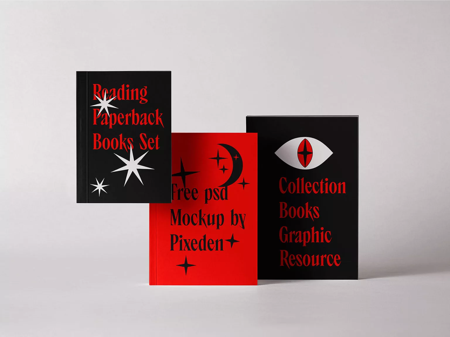 Paperback Book Mockup Set | The Free Mockup