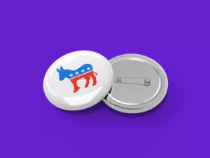 Pin Badge Button Merch Mockup | The Free Mockup